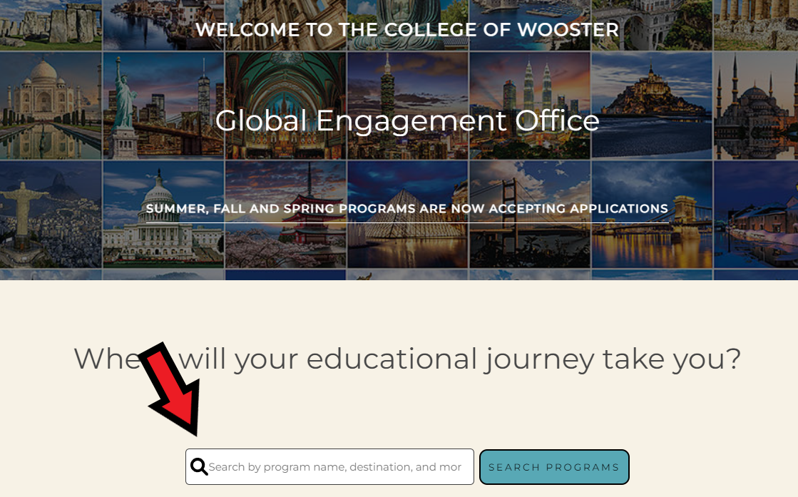 Step 4: Apply to GEO – APEX | The College of Wooster