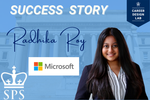 Success Story of the Week: Radhika Roy – Career Design Lab | Columbia ...