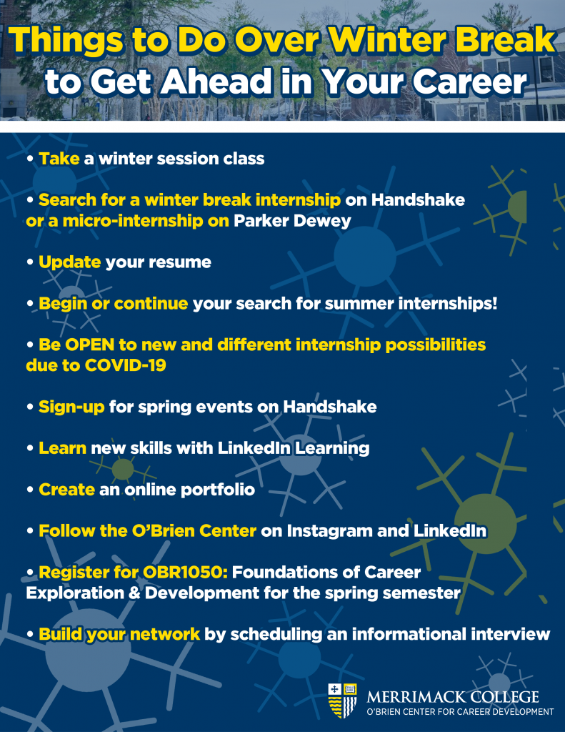 10 Things to do this Winter Break – CareerEdge | Merrimack