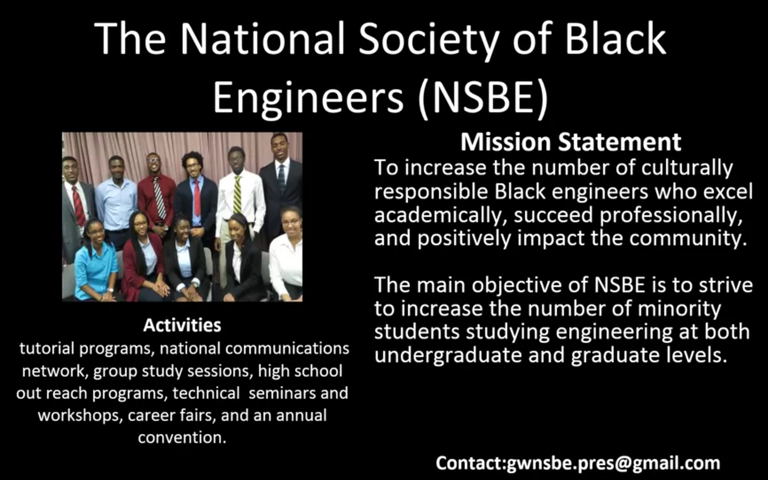 GWU NSBE! – SEASCareers | SEAS Office of Career Services | The George ...