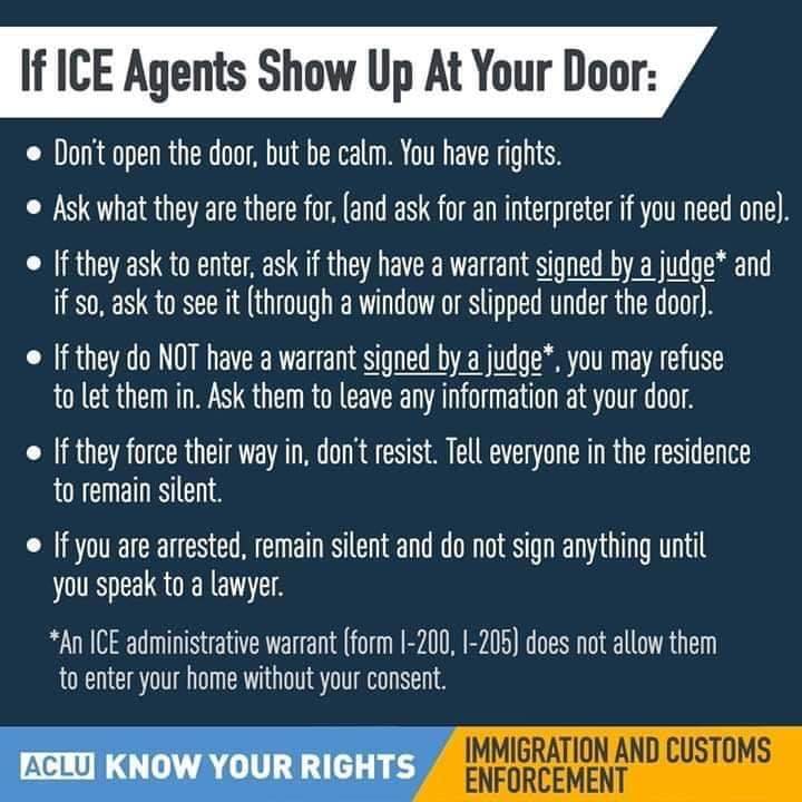 If ICE Agents Show Up At Your Door – Excelsior University | Communities Hub