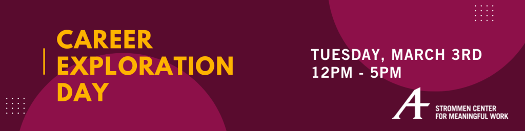 Career Exploration Day 2026 – Strommen Center for Meaningful Work Augsburg University