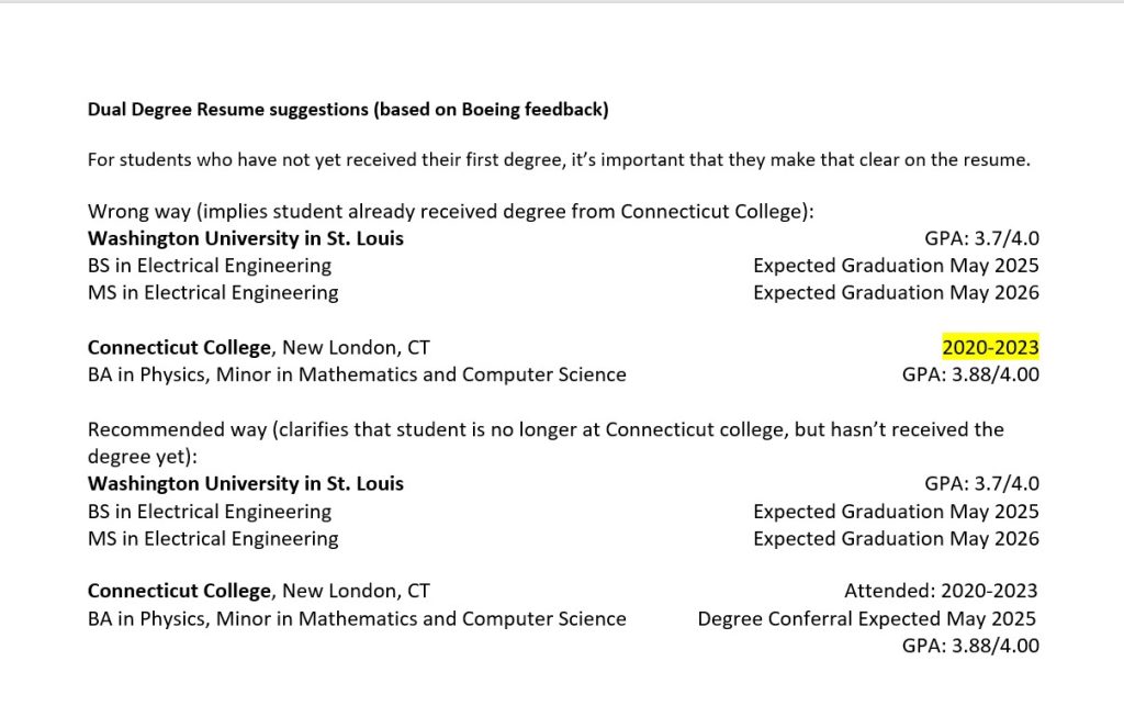 Bachelor Degree Resume Example
