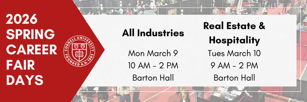 Spring 2026 Cornell Career Fair Days – Central Career Services ...