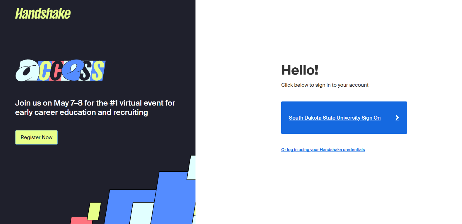 Handshake 101: A Guide for Faculty and Staff – Office of Career Development | South Dakota State ...