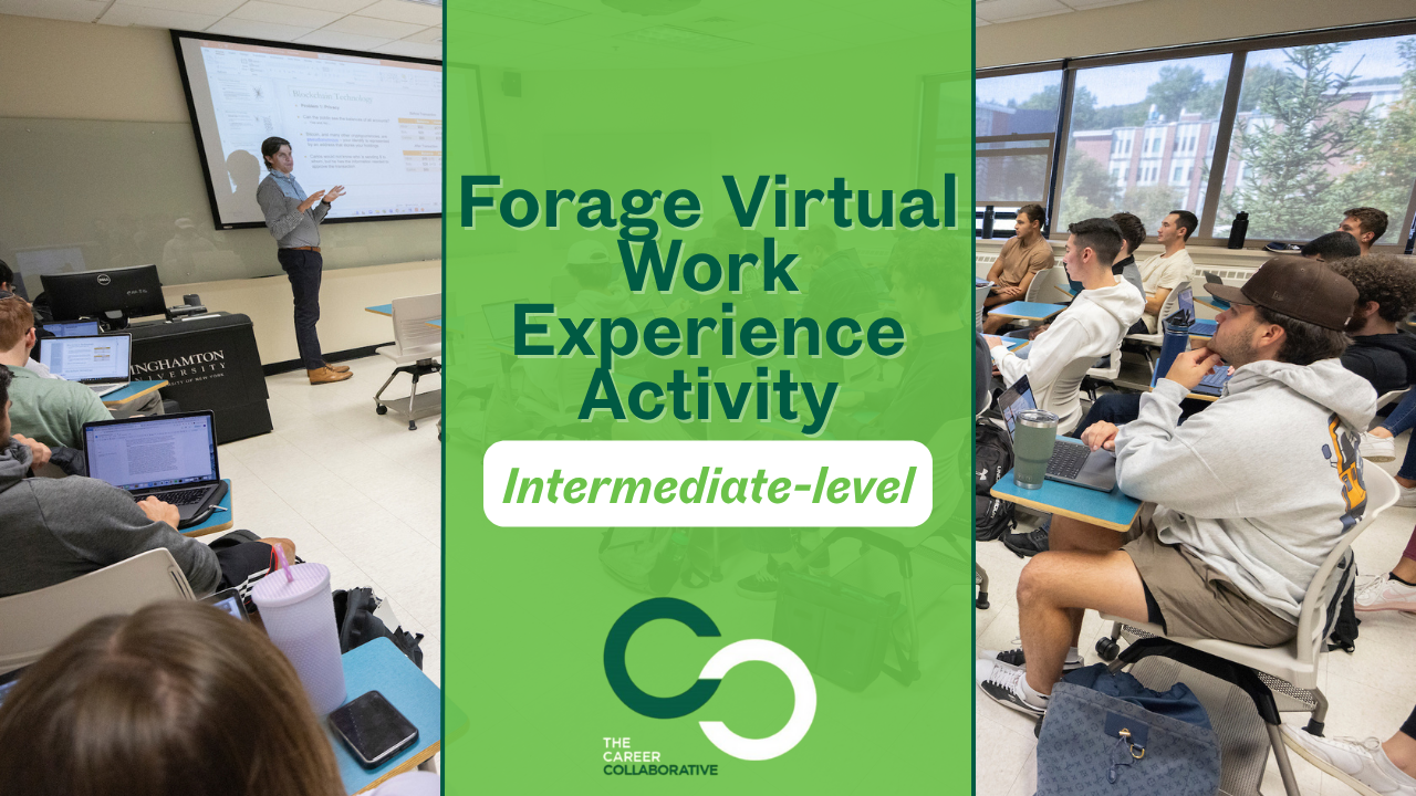 Forage Virtual Work Experience Activity – Fleishman Center for Career ...