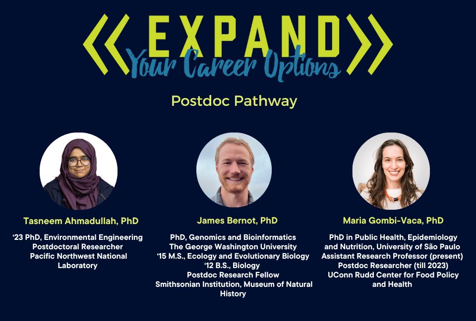 Takeaways from Expand Your Career Options: Postdoc Pathways – UConn ...