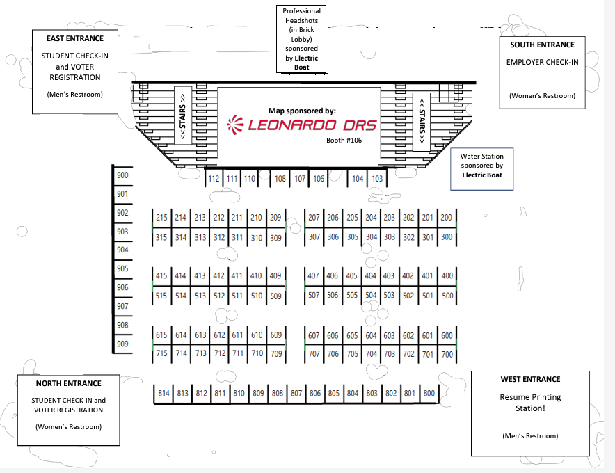 Career Fair Map – UConn Center for Career Readiness and Life Skills