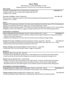 Master’s student resume samples – Career Services | University of ...